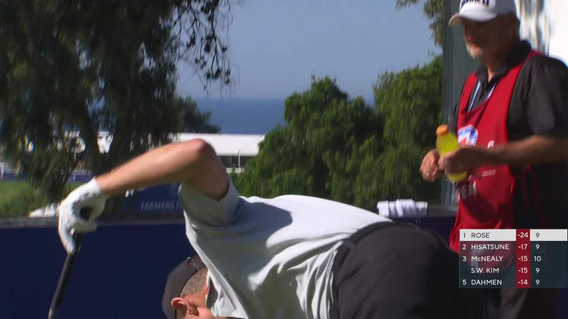 Justin Rose | Round 4 | 10th hole | Shot 1 | 2026 Farmers