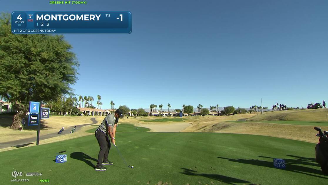 Taylor Montgomery | Round 1 | 4th hole | Shot 3 | 2025 The American Express