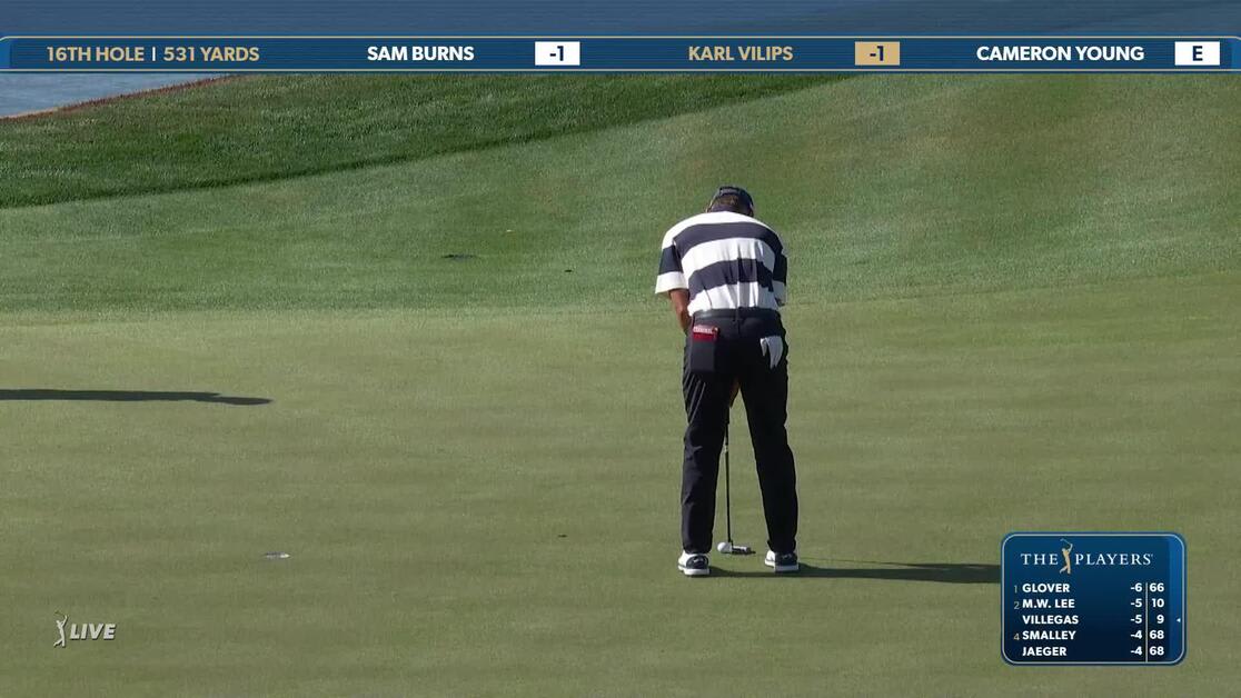 Karl Vilips | Round 1 | 16th hole | Shot 4 | 2025 THE PLAYERS