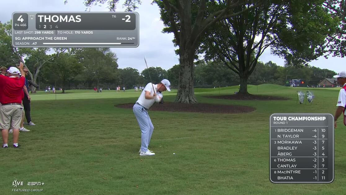 Justin Thomas | Round 1 | 4th hole | Shot 2 | 2025 TOUR Championship