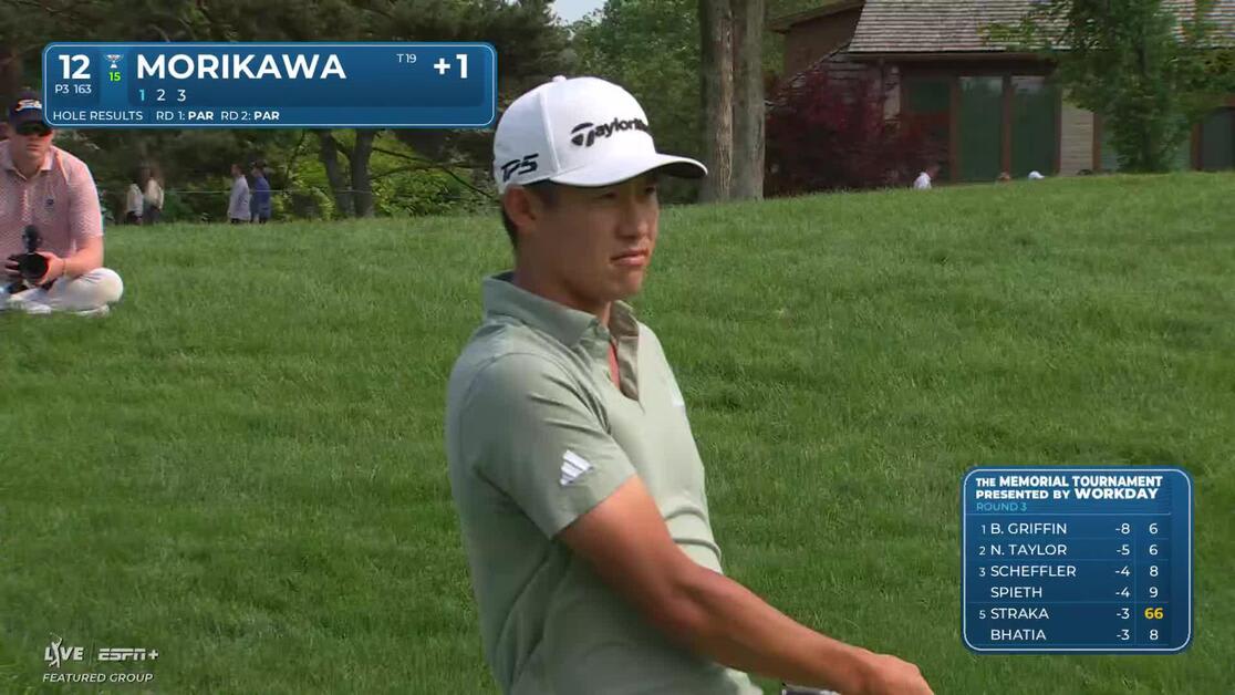 Collin Morikawa | Round 3 | 12th hole | Shot 1 | 2025 the Memorial