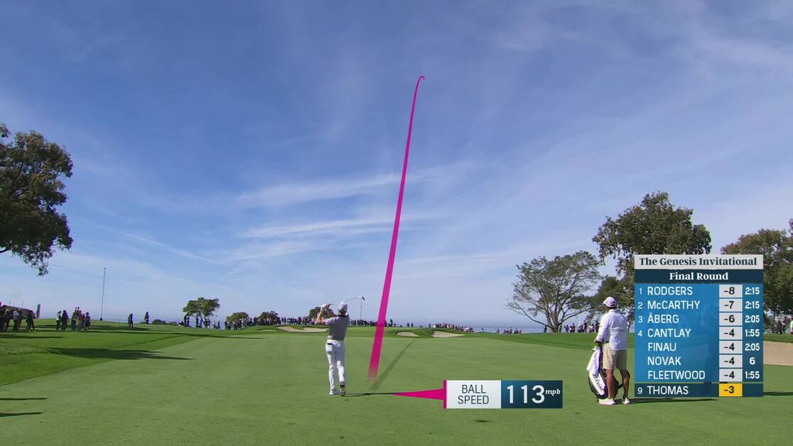 Justin Thomas | Round 4 | 1st hole | Shot 2 | 2025 Genesis