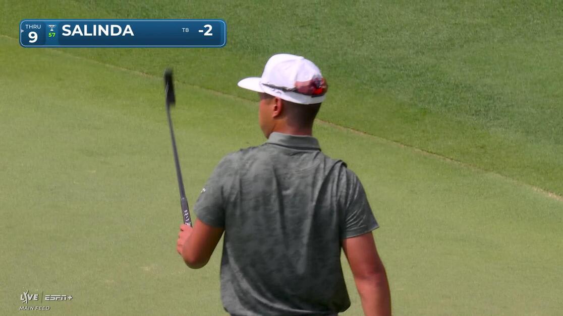 Isaiah Salinda | Round 1 | 18th hole | Shot 3 | 2025 Valero