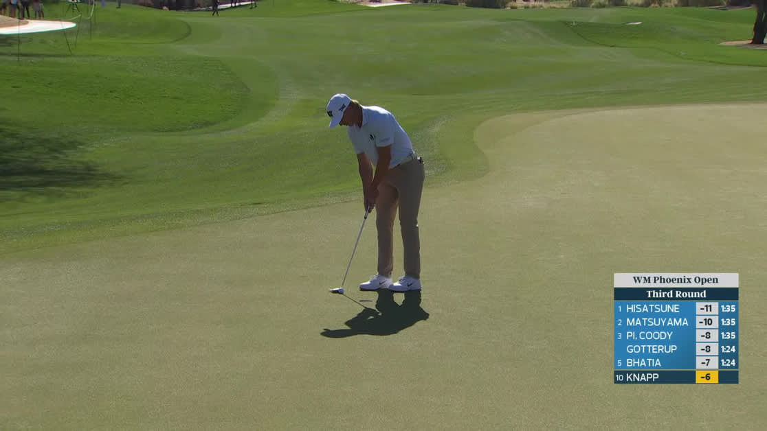 Jake Knapp | Round 3 | 1st hole | Shot 4 | 2026 WM Phoenix Open
