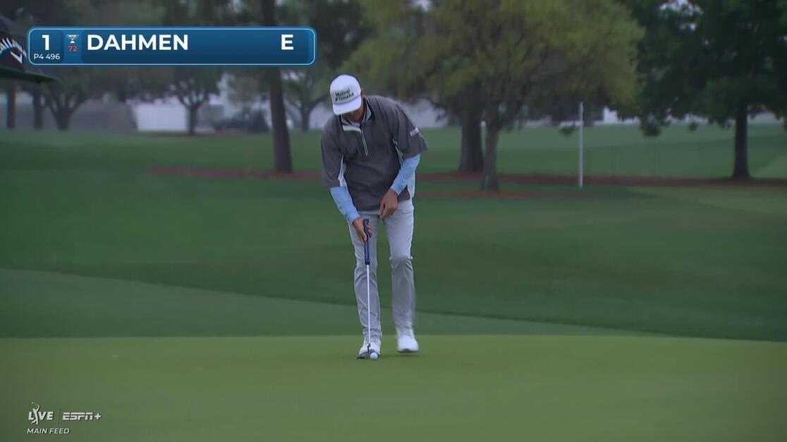 Joel Dahmen | Round 1 | 1st hole | Shot 4 | 2025 Houston Open
