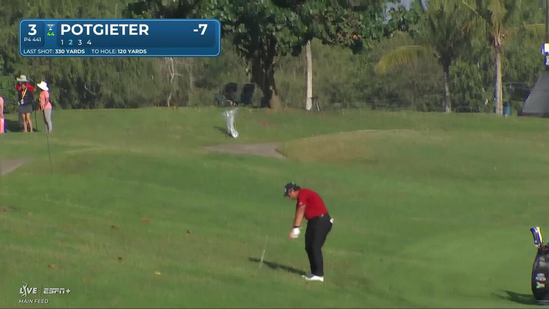 Aldrich Potgieter | Round 2 | 3rd hole | Shot 2 | 2025 Mexico Open