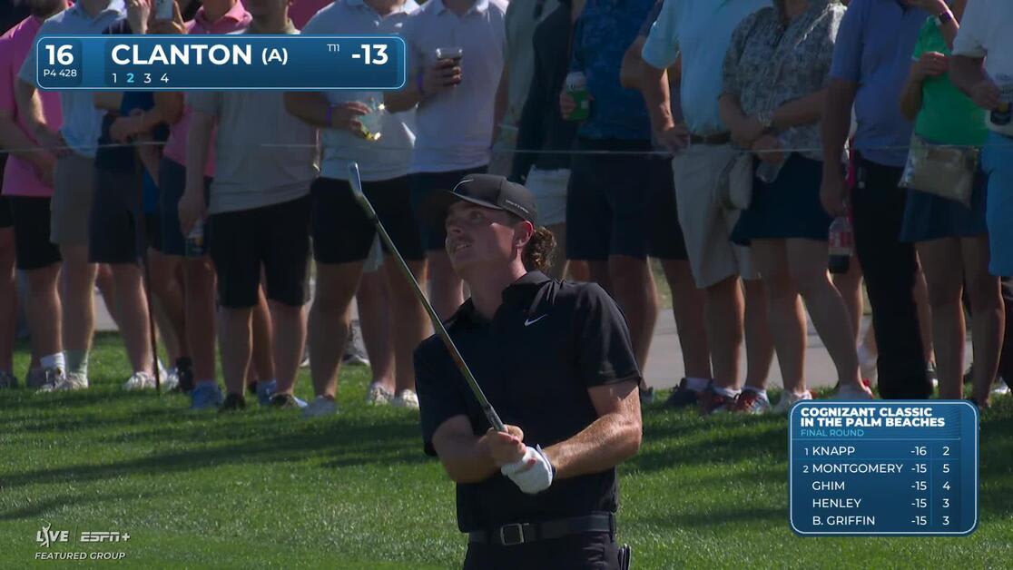 Luke Clanton | Round 4 | 16th hole | Shot 2 | 2025 Cognizant Classic