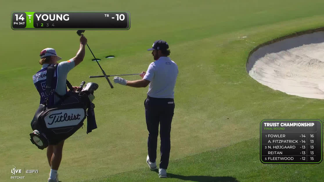 Cameron Young | Round 4 | 14th hole | Shot 2 | 2026 Truist Championship