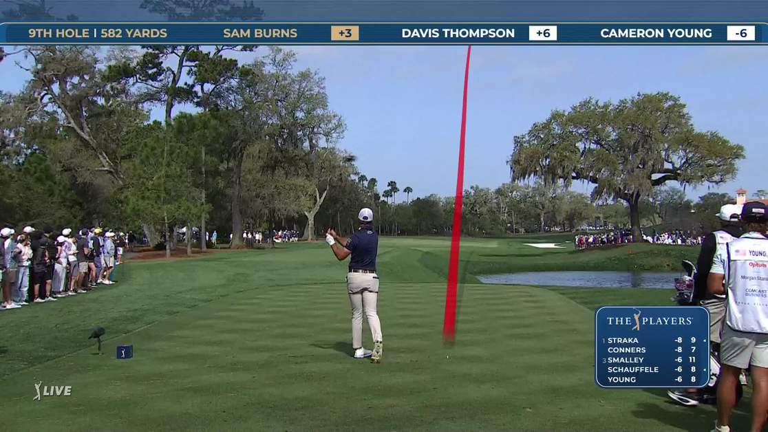 Sam Burns | Round 2 | 9th hole | Shot 1 | 2026 THE PLAYERS
