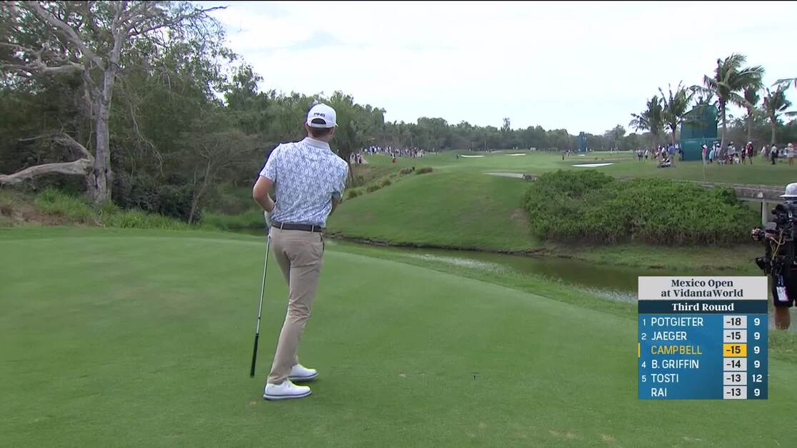 Brian Campbell | Round 3 | 10th hole | Shot 1 | 2025 Mexico Open