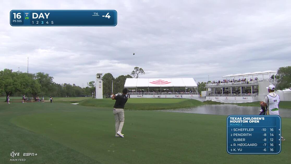 Jason Day | Round 2 | 16th hole | Shot 3 | 2025 Houston Open