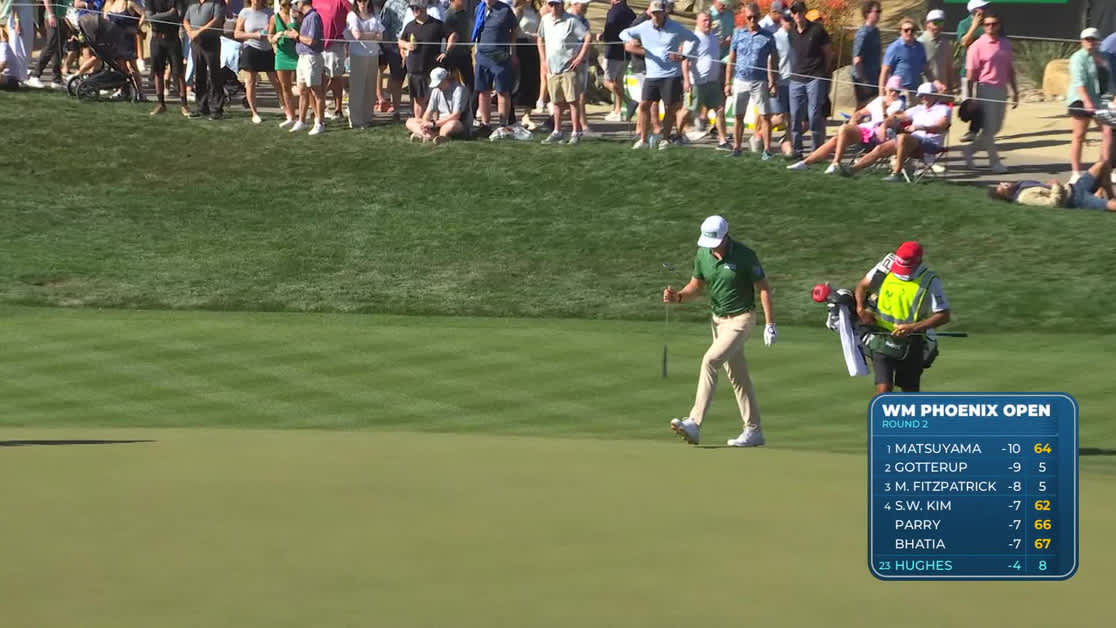 Mackenzie Hughes | Round 2 | 9th hole | Shot 3 | 2026 WM Phoenix Open