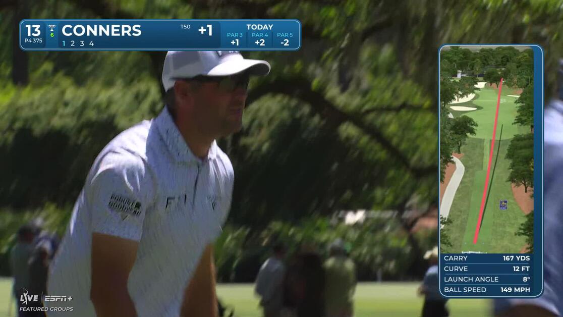 Corey Conners | Round 1 | 13th hole | Shot 1 | 2025 RBC Heritage