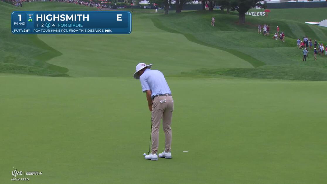 Joe Highsmith | Round 1 | 1st hole | Shot 3 | 2025 Travelers