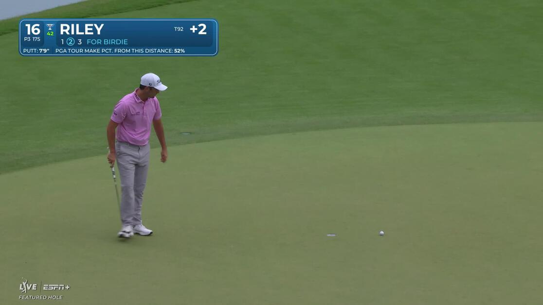 Davis Riley | Round 1 | 16th hole | Shot 3 | 2025 Charles Schwab