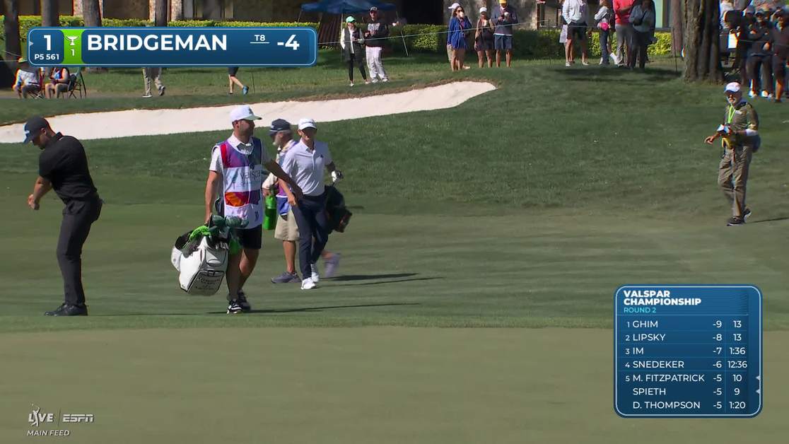 Jacob Bridgeman | Round 2 | 1st hole | Shot 3 | 2026 Valspar