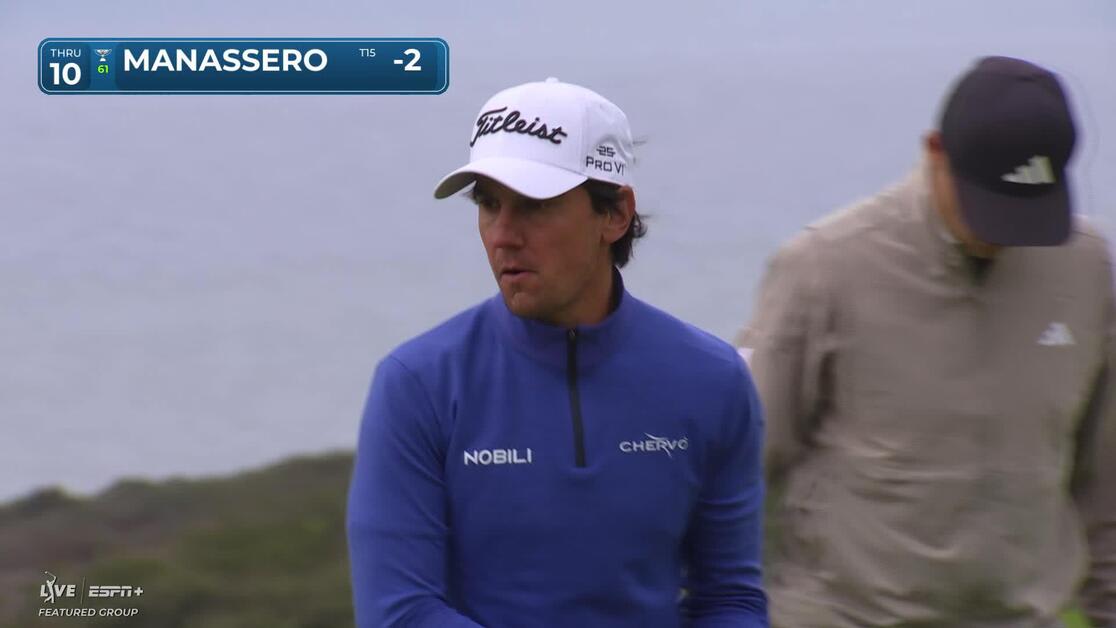 Matteo Manassero | Round 4 | 10th hole | Shot 4 | 2025 Farmers