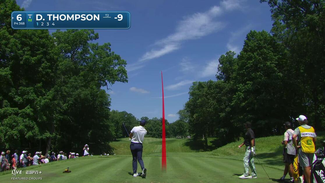 Davis Thompson | Round 2 | 6th hole | Shot 1 | 2025 John Deere