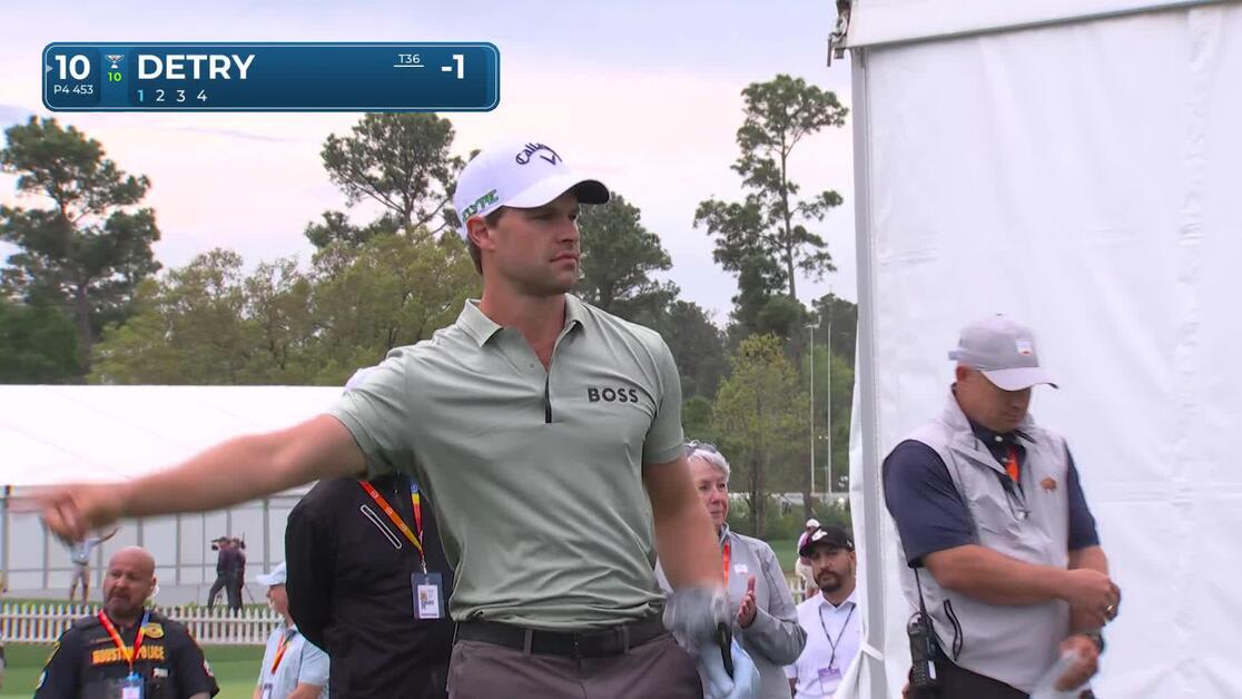 Thomas Detry | Round 2 | 10th hole | Shot 1 | 2025 Houston Open