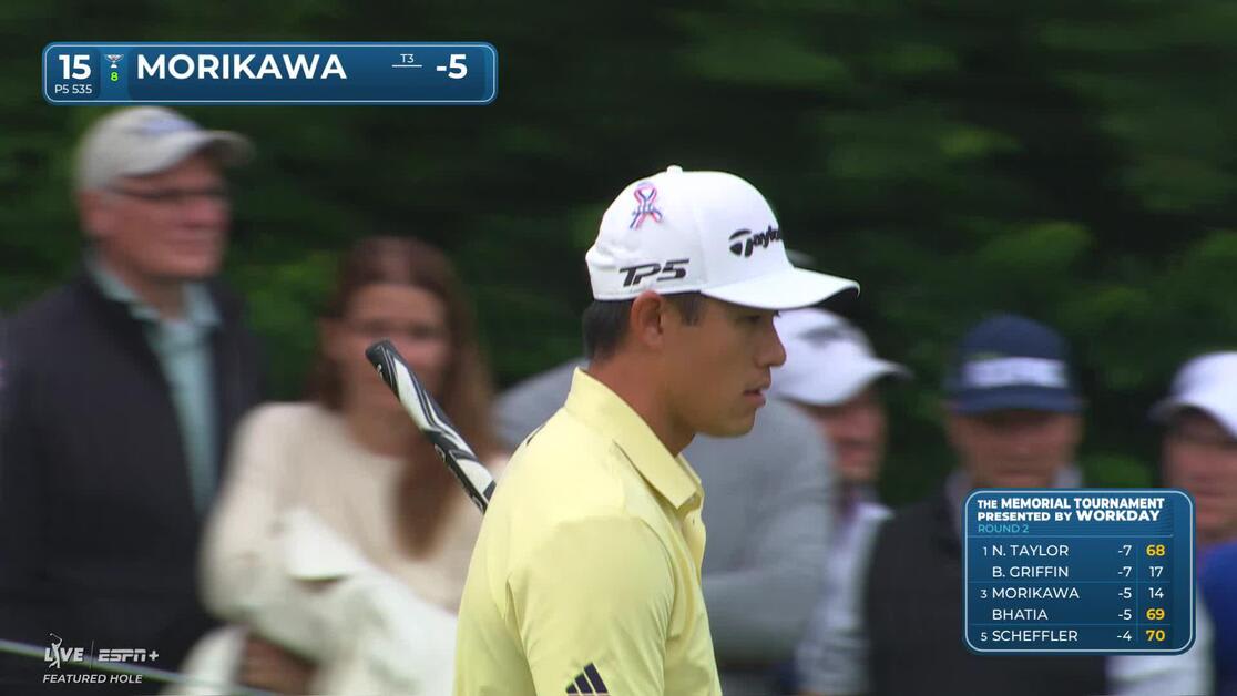 Collin Morikawa | Round 2 | 15th hole | Shot 5 | 2025 the Memorial
