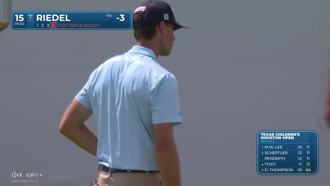 Matthew Riedel | Round 3 | 15th hole | Shot 6 | 2025 Houston Open