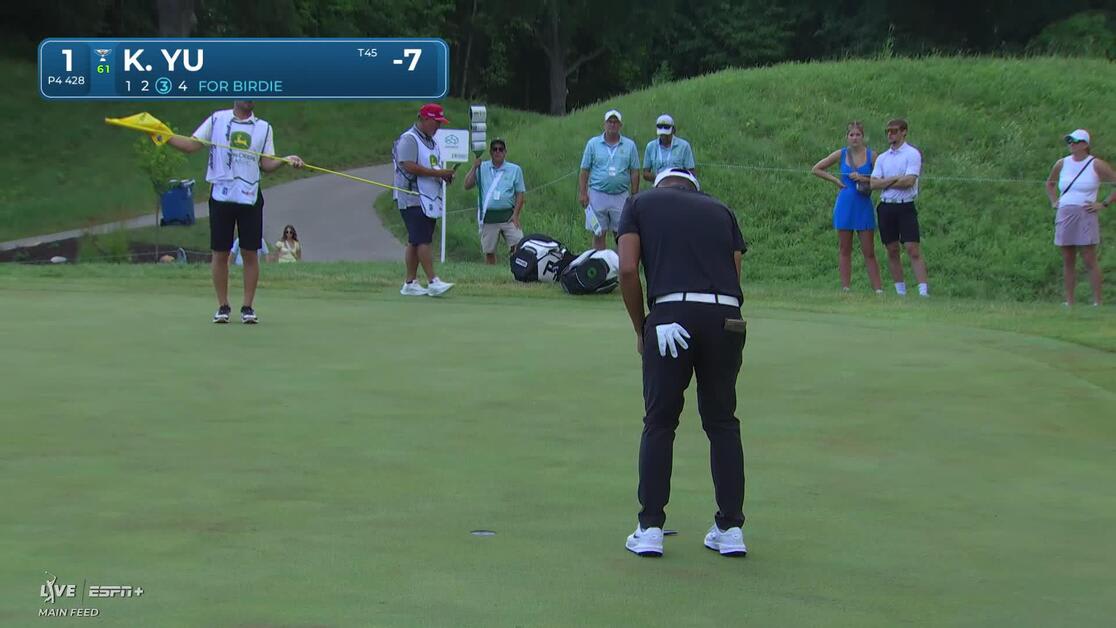 Kevin Yu | Round 4 | 1st hole | Shot 4 | 2025 John Deere