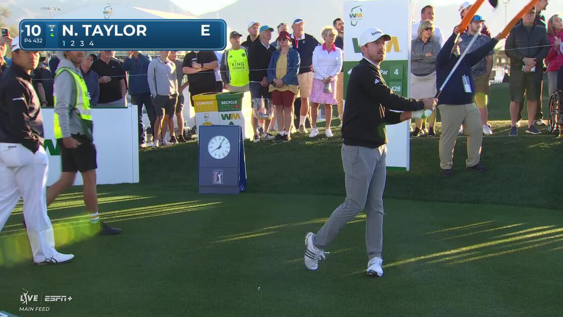 Nick Taylor | Round 1 | 10th hole | Shot 1 | 2025 WM Phoenix Open