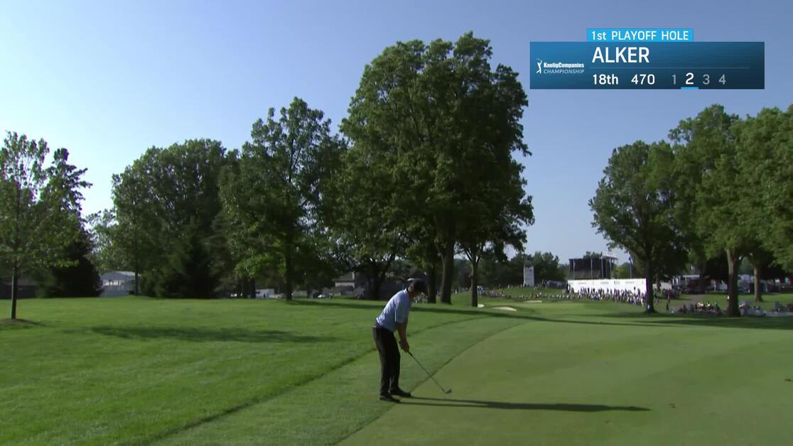 Steven Alker | Playoff 1 | 18th hole | Shot 2 | 2025 Kaulig Co ...