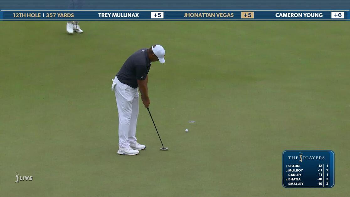 Jhonattan Vegas | Round 4 | 12th hole | Shot 3 | 2025 THE PLAYERS