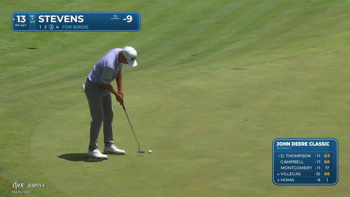 Sam Stevens | Round 2 | 13th hole | Shot 3 | 2025 John Deere