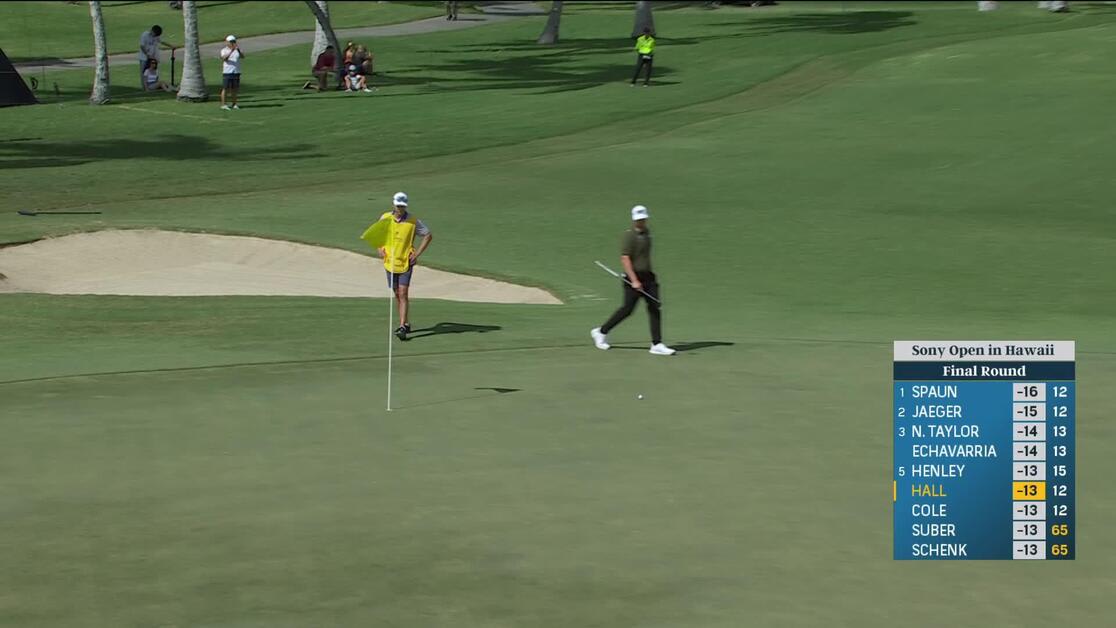 Harry Hall | Round 4 | 13th hole | Shot 5 | 2025 Sony Open