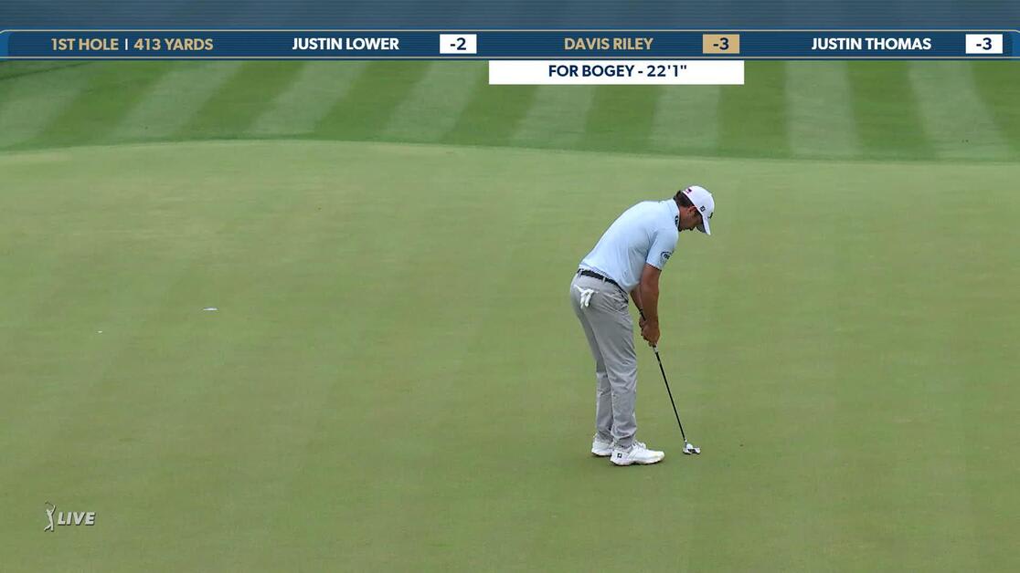 Davis Riley | Round 4 | 1st hole | Shot 5 | 2025 THE PLAYERS