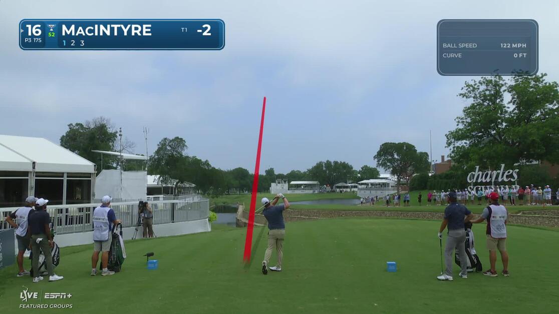 Robert MacIntyre | Round 1 | 16th hole | Shot 1 | 2025 Charles Schwab