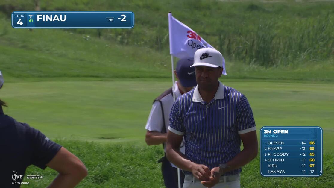 Tony Finau | Round 2 | 4th hole | Shot 3 | 2025 3M Open