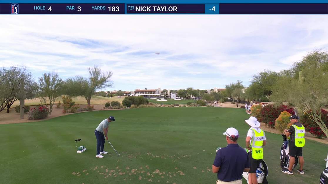 Nick Taylor | Round 2 | 4th hole | Shot 1 | 2026 WM Phoenix Open