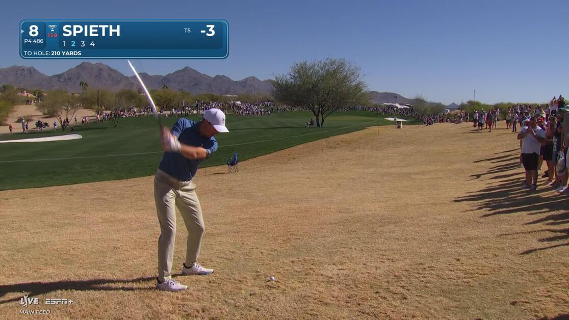 Jordan Spieth | Round 1 | 8th hole | Shot 2 | 2025 WM Phoenix Open