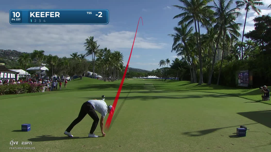 John Keefer | Round 3 | 10th hole | Shot 1 | 2026 Sony Open