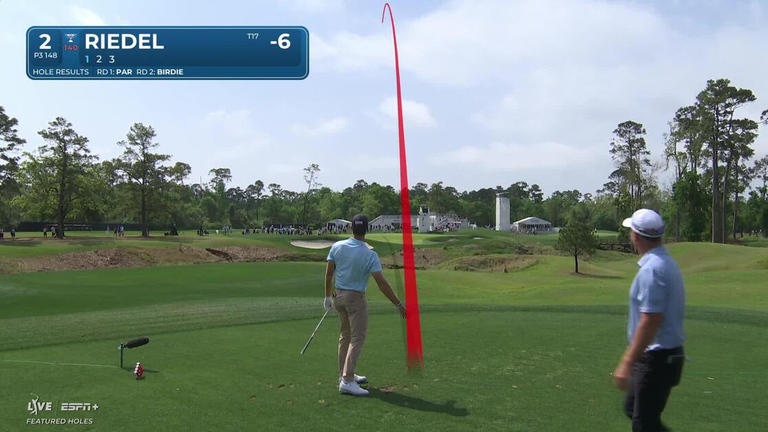 Matthew Riedel | Round 3 | 2nd hole | Shot 1 | 2025 Houston Open