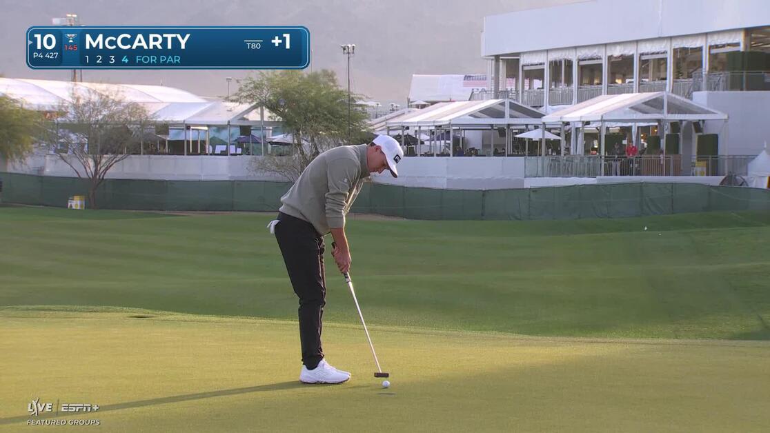 Matt McCarty | Round 2 | 10th hole | Shot 4 | 2025 WM Phoenix Open