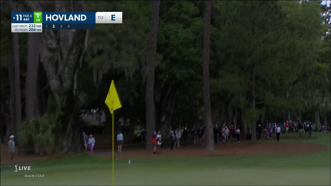 Viktor Hovland | 2023 RBC Heritage | Round 1 | 11th hole | Shot 2
