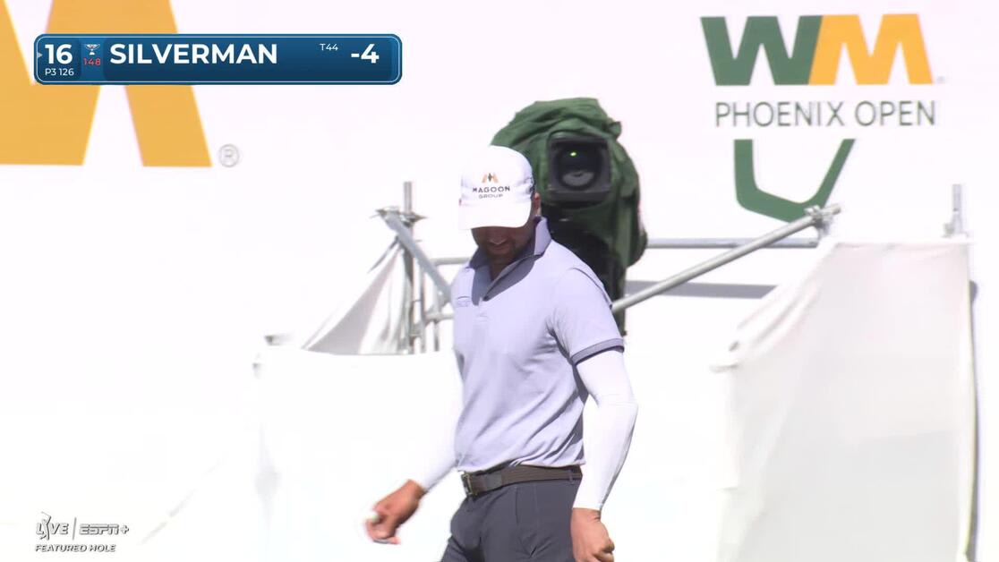 Ben Silverman | Round 3 | 16th hole | Shot 2 | 2025 WM Phoenix Open
