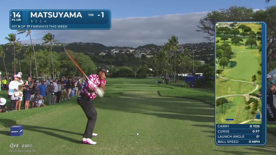 Hideki Matsuyama | Round 2 | 14th hole | Shot 1 | 2026 Sony Open