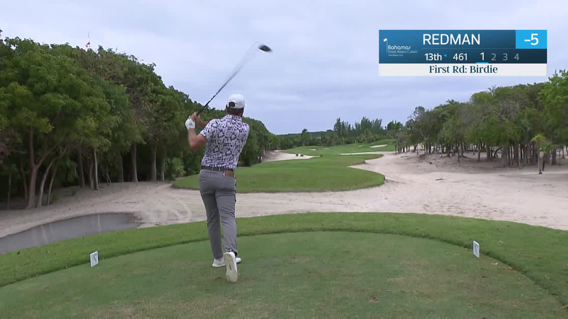 Doc Redman | Round 2 | 13th hole | Shot 1 | 2026 Great Abaco Classic