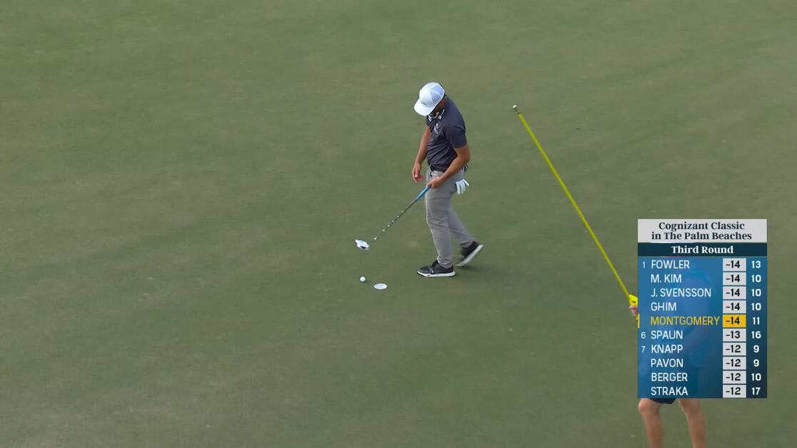 Taylor Montgomery | Round 3 | 12th hole | Shot 3 | 2025 Cognizant Classic