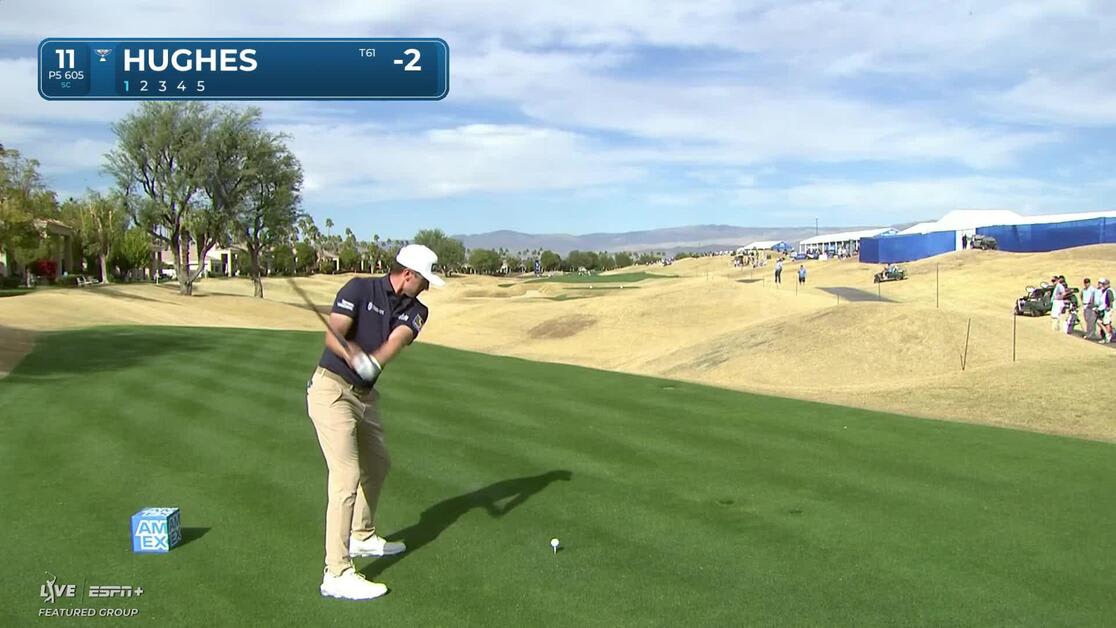 Mackenzie Hughes | Round 1 | 11th hole | Shot 1 | 2025 The American Express