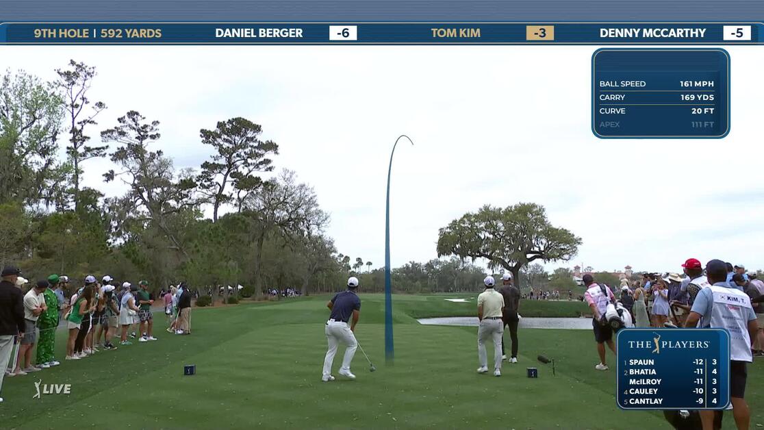 Tom Kim | Round 4 | 9th hole | Shot 1 | 2025 THE PLAYERS