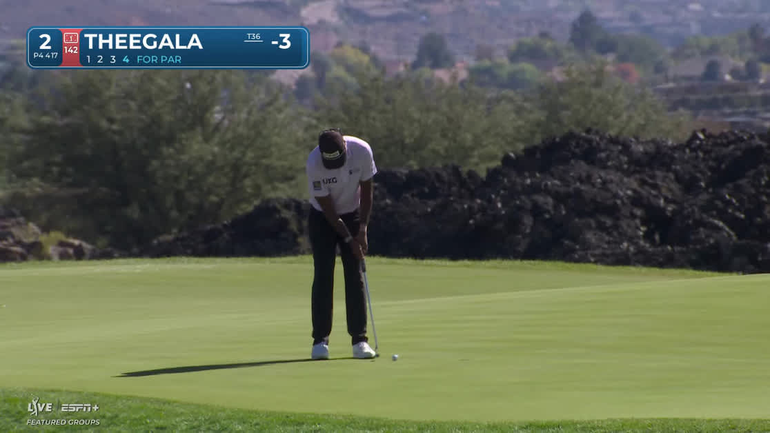 Sahith Theegala | Round 2 | 2nd hole | Shot 4 | 2025 Bank of Utah