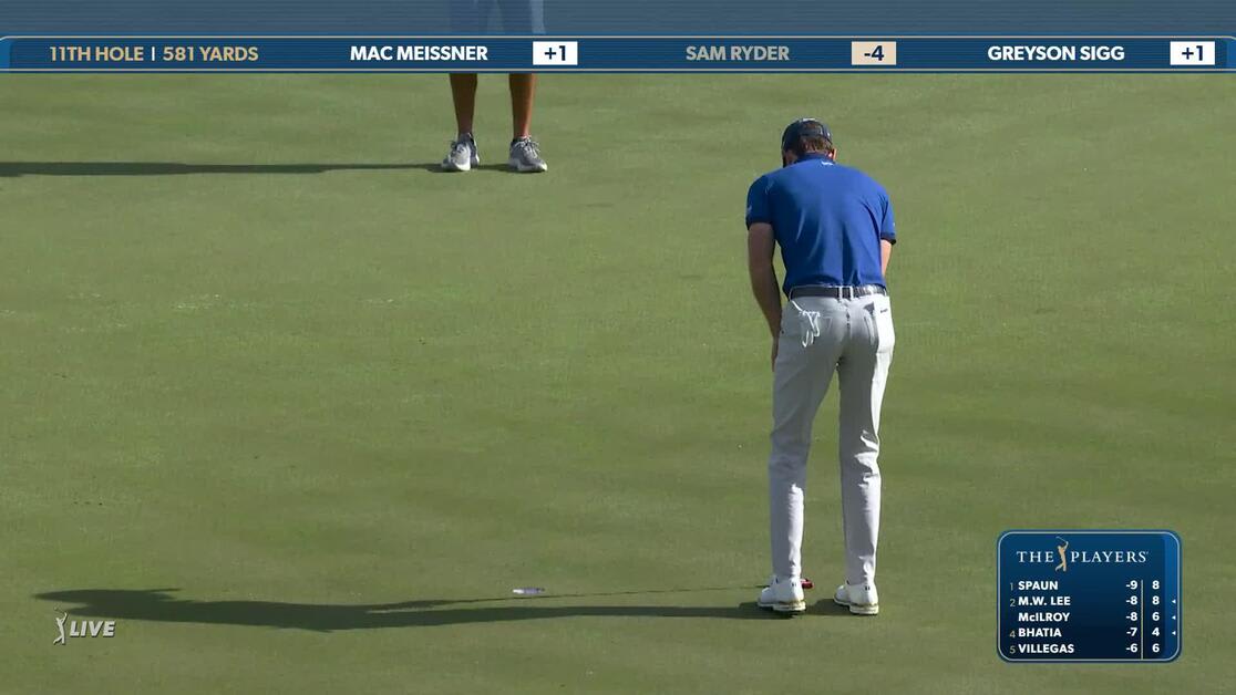 Sam Ryder | Round 2 | 11th hole | Shot 6 | 2025 THE PLAYERS