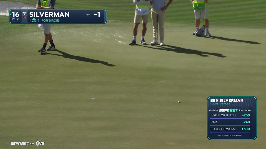 Ben Silverman | Round 2 | 16th hole | Shot 2 | 2025 WM Phoenix Open
