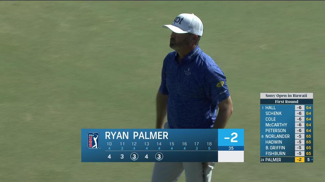 Ryan Palmer | Round 1 | 14th hole | Shot 3 | 2025 Sony Open